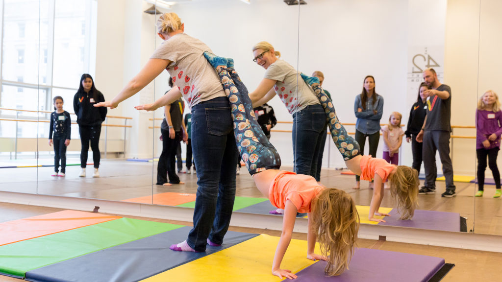 Family Workshop: Family Acro | 2022-23 Season | New Victory Theater